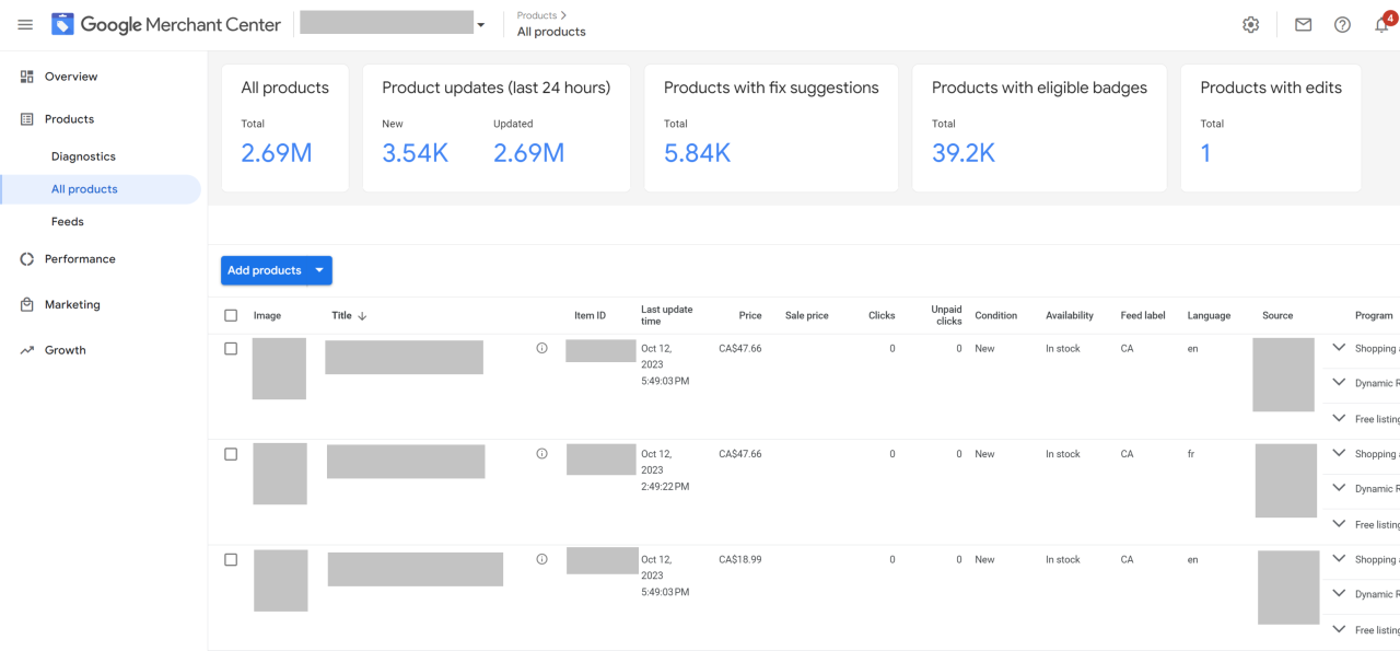Using a supplemental feed vs. editing product details in Google ...